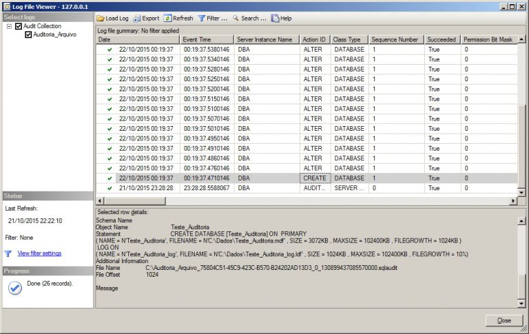 Auditoria no SQL Server (Server Audit) - Dirceu Resende