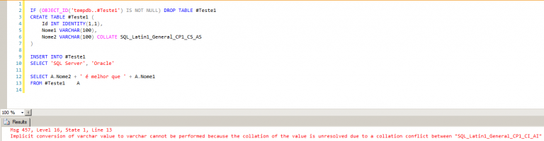 SQL Server - Cannot resolve the collation conflict between ... in the ...