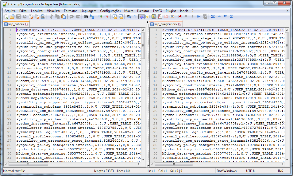 SQL Server - Como exportar dados do banco para arquivo texto (CLR, OLE ...