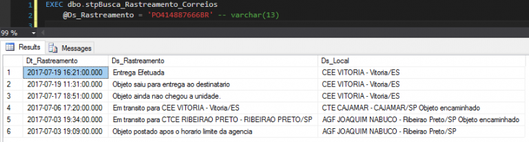 SQL Server - Como rastrear encomendas e objetos dos correios (após ...
