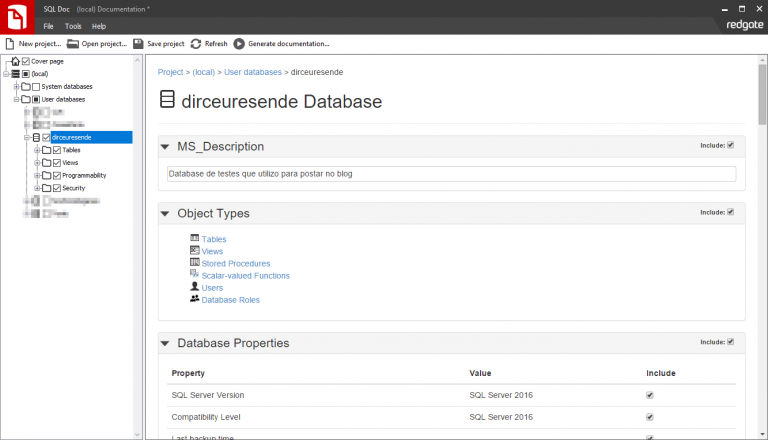 SQL Server - Como documentar o banco de dados e seus objetos (tabelas, procedures, colunas ...
