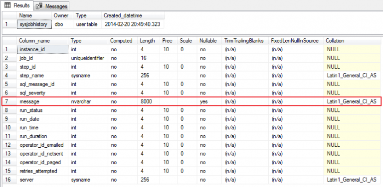 SQL Server - Como visualizar toda a mensagem de retorno da execução do ...