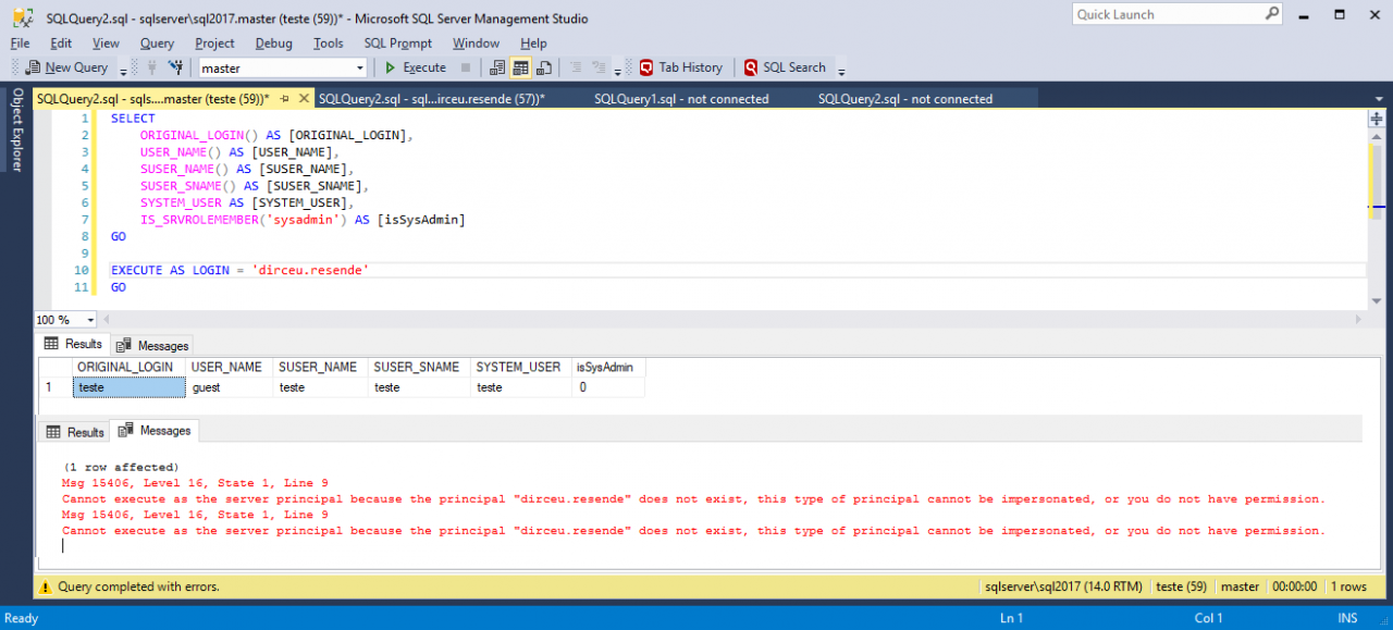 SQL Server - Como utilizar o EXECUTE AS para executar comandos como ...