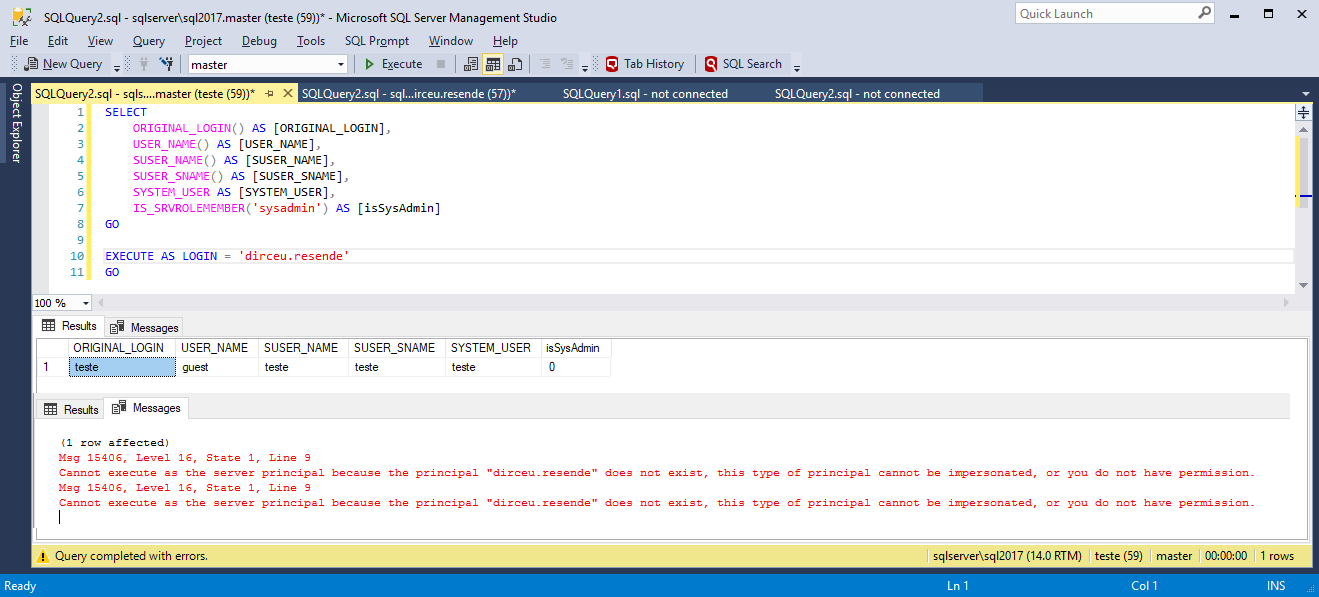 SQL Server - Como utilizar o EXECUTE AS para executar comandos como ...