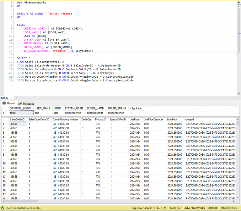 SQL Server - Como utilizar o EXECUTE AS para executar comandos como ...