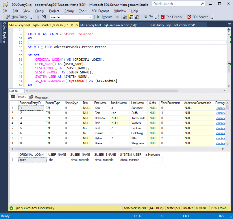 SQL Server - Como utilizar o EXECUTE AS para executar comandos como ...