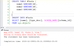 SQL Server - String or binary data would be truncated: O que é, como ...