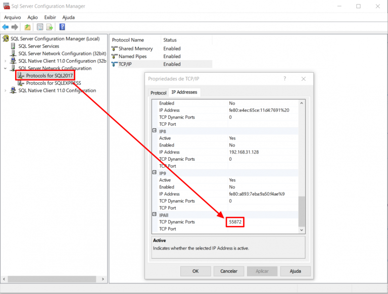 SQL Server - TCP Dynamic Ports vs TCP Port (Porta dinâmica x Estática ...