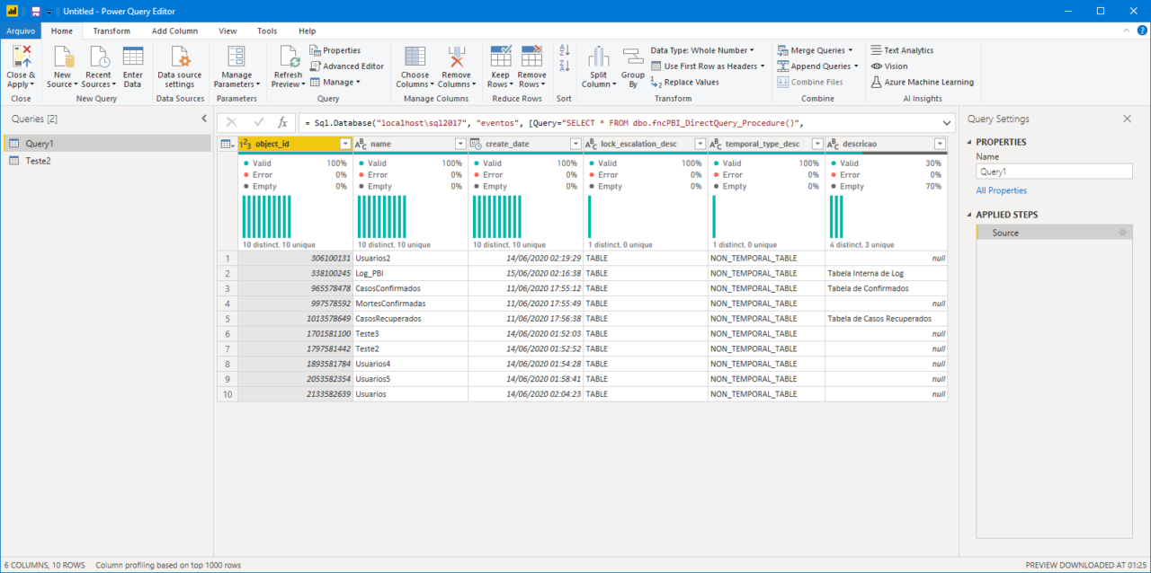 SQL Server e Power BI: Como carregar dados de Stored Procedure no SQL ...