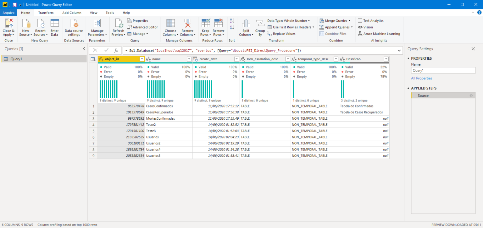 SQL Server e Power BI: Como carregar dados de Stored Procedure no SQL ...