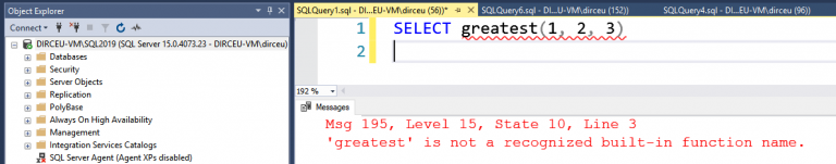 SQL Server - As "novas" funções GREATEST e LEAST - Dirceu Resende