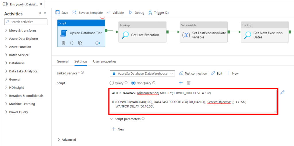 Azure Data Factory (ADF) - Como alterar o Service Objective e ...