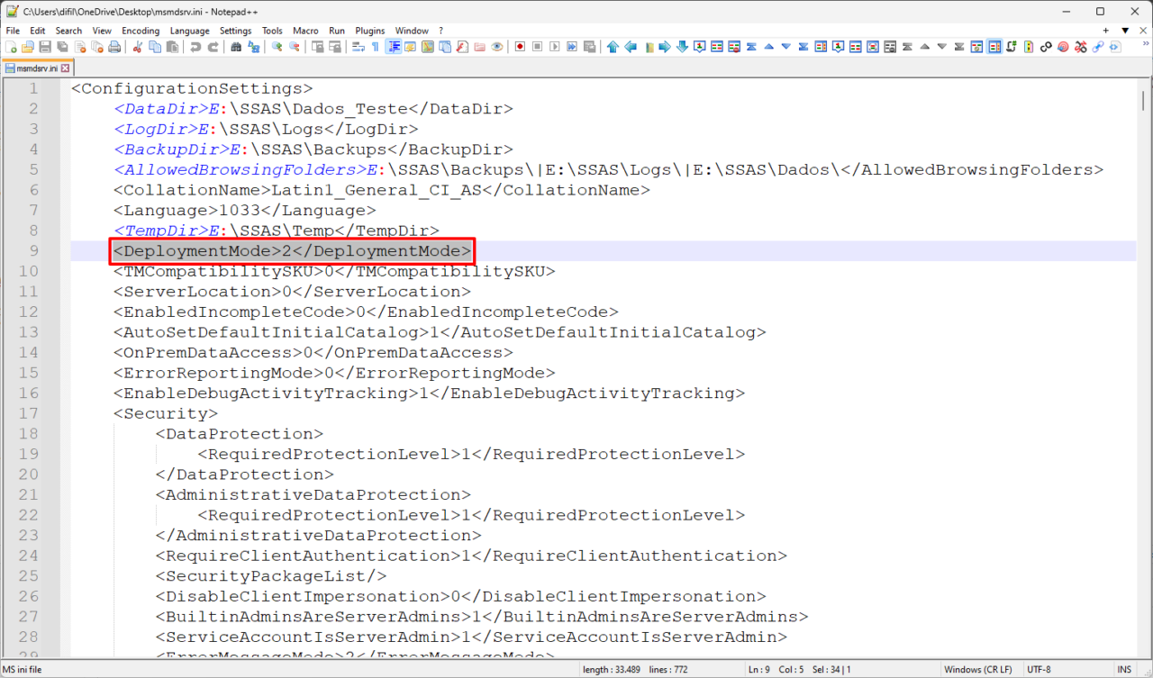 Analysis Services - Como alterar o DeploymentModel da instância entre ...