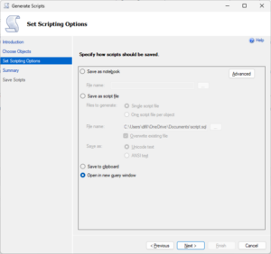 SQL Server - Como gerar um script com todos os índices do banco de ...