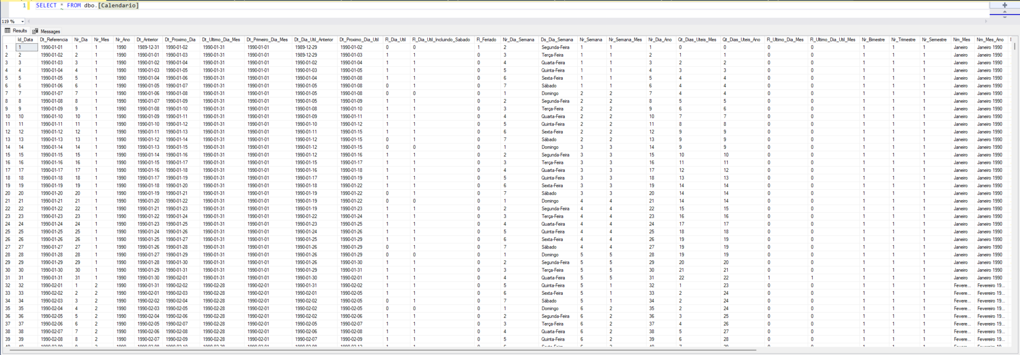 SQL Server e Azure SQL - Como criar uma tabela de calendário (dimensão de data) utilizando SQL ...